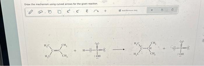 Solved Draw the mechanism using curved arrows for the given | Chegg.com