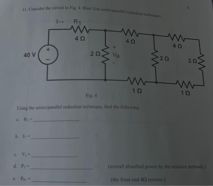 Solved 8. Consider the circuit in Fig. 1. Determine: | Chegg.com