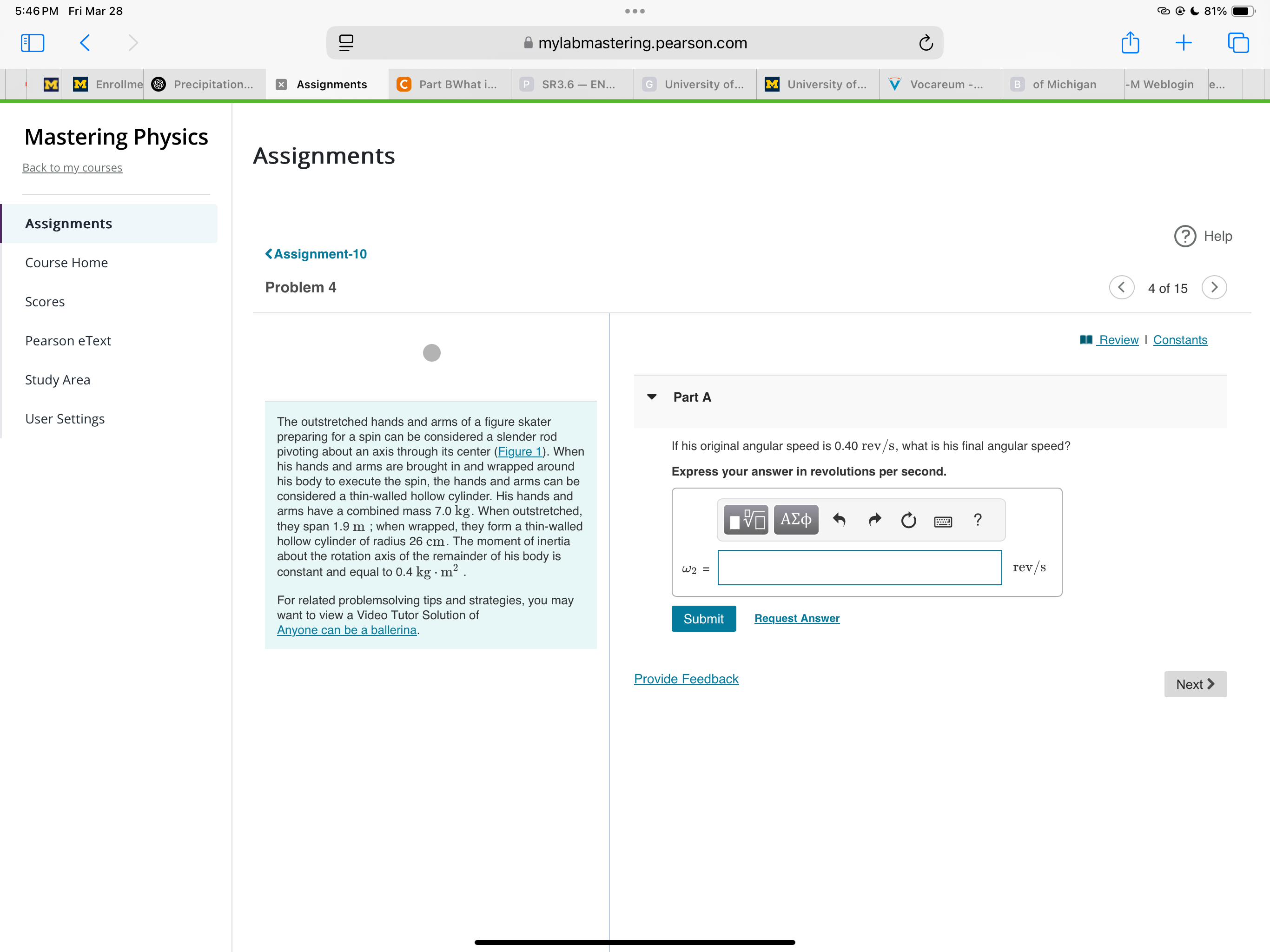 5:46 ﻿PM Fri Mar | Chegg.com