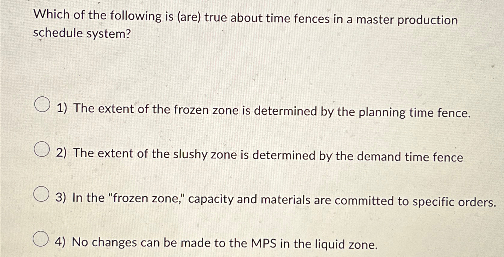 Which of the following is (are) ﻿true about time | Chegg.com