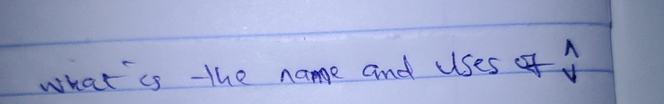 Solved what is the rame and uses of hat(v) | Chegg.com