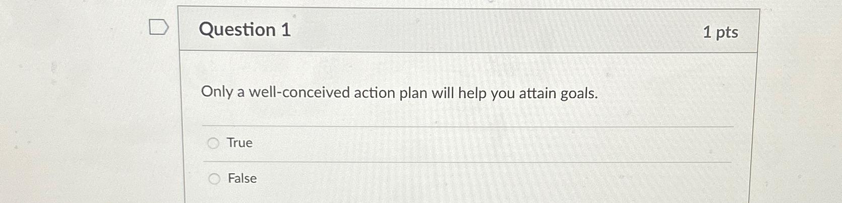 Solved Question 11ptsnly a well-conceived action plan will | Chegg.com