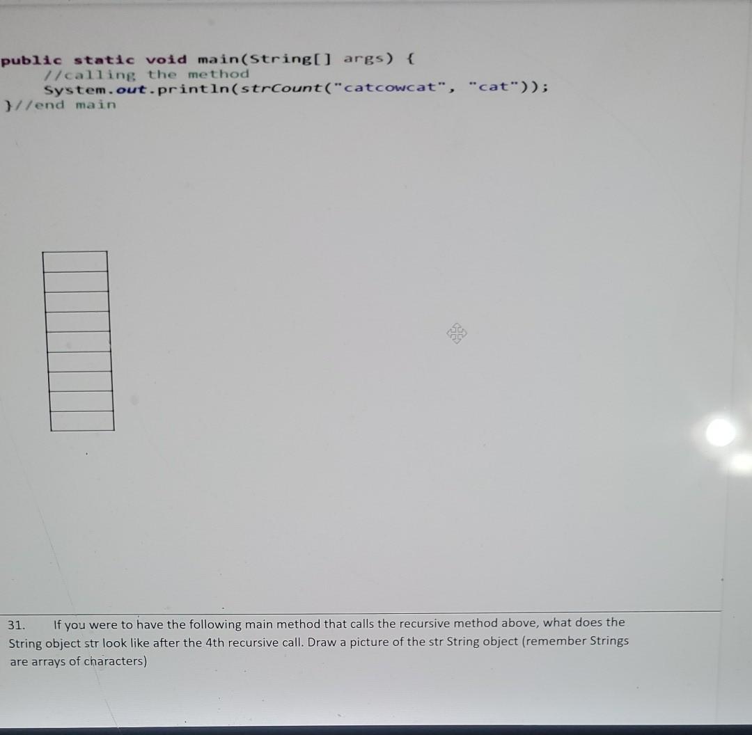 Solved public static void main(String[] args) { //calling | Chegg.com