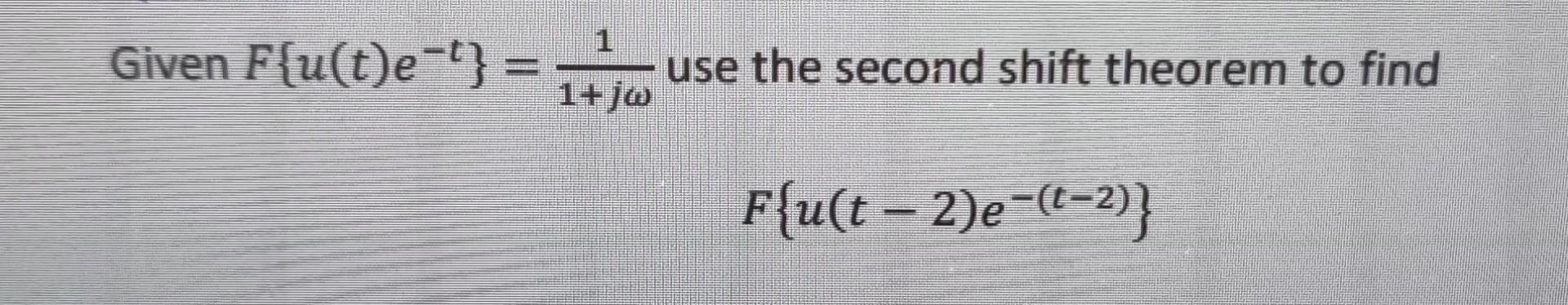 Solved Given \\( F\\left\\{u(t) | Chegg.com