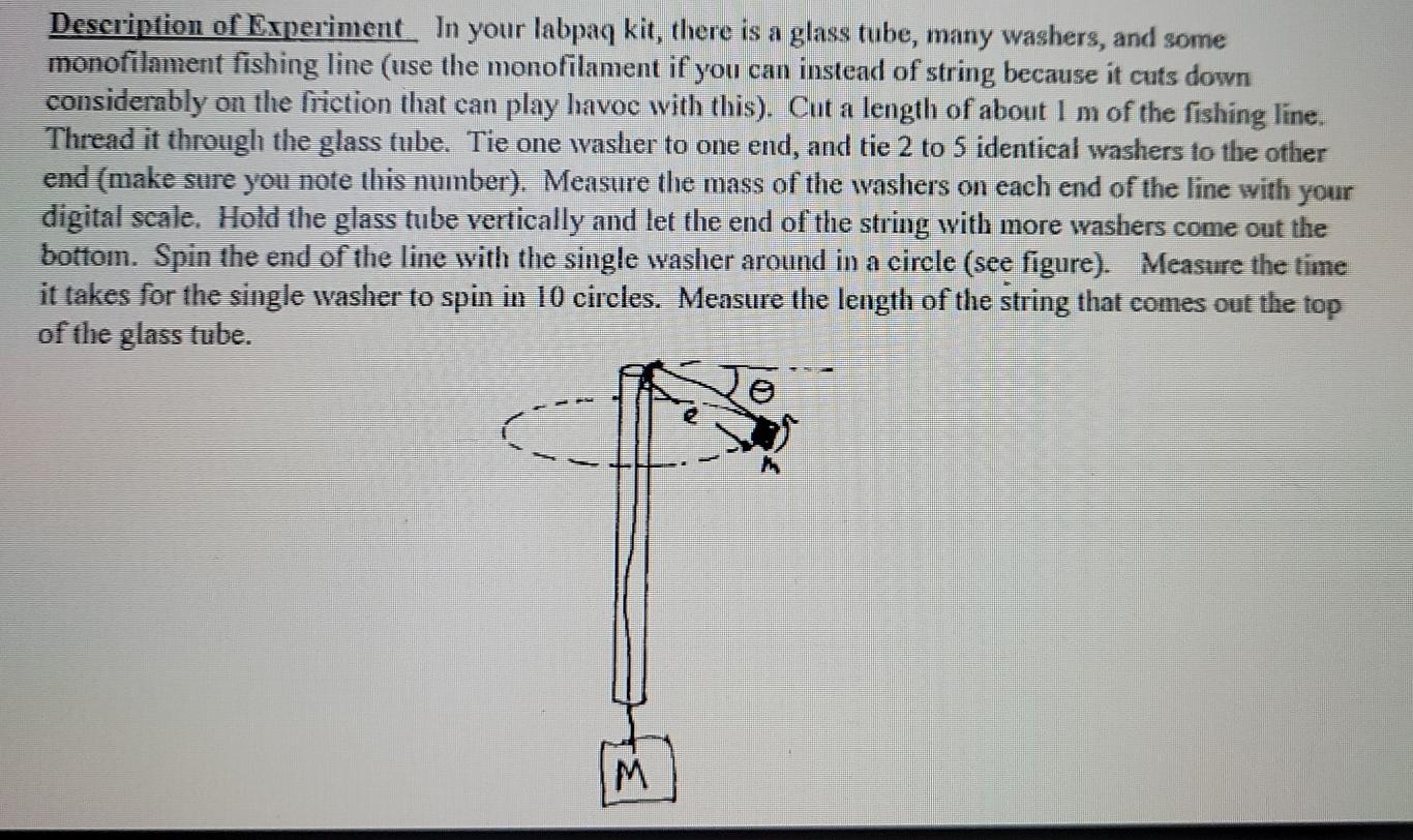 Solved Description of Experiment In your labpaq kit, there | Chegg.com