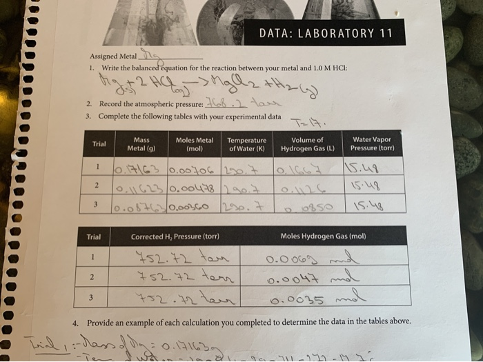 Solved POST-LAB: LABORATORY 11 Show all work for full | Chegg.com