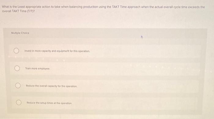 Solved What is the Least appropriate action to take when | Chegg.com