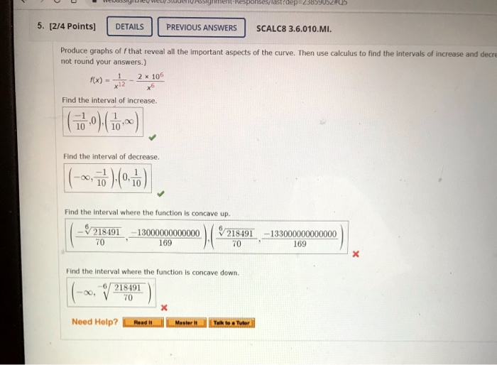 Solved Produce graphs of f that reveal all the important | Chegg.com