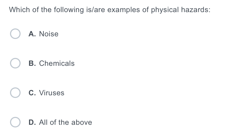 Solved Which of the following is/are examples of physical | Chegg.com