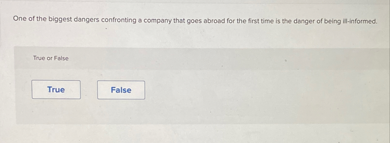 Solved One of the biggest dangers confronting a company that | Chegg.com