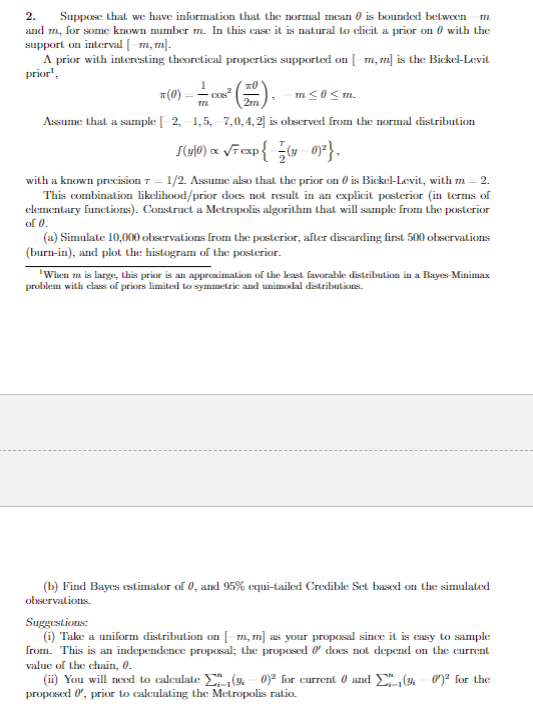 Suppose that we have information that the normal mean | Chegg.com