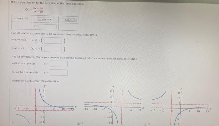 Solved Make a sign diagram for the derivative of the | Chegg.com