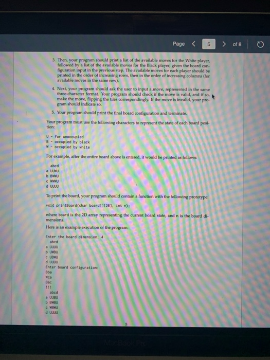 Solved APS 105 - Computer Fundamentals Lab 7: Reversi Game - | Chegg.com