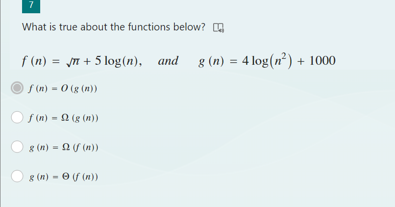 Solved 7What is true about the functions | Chegg.com