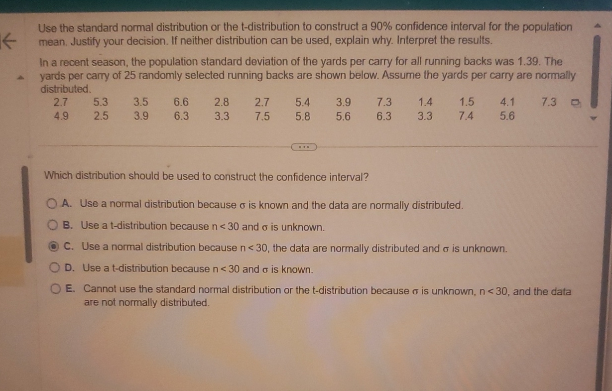 Solved Use the standard normal distribution or the | Chegg.com