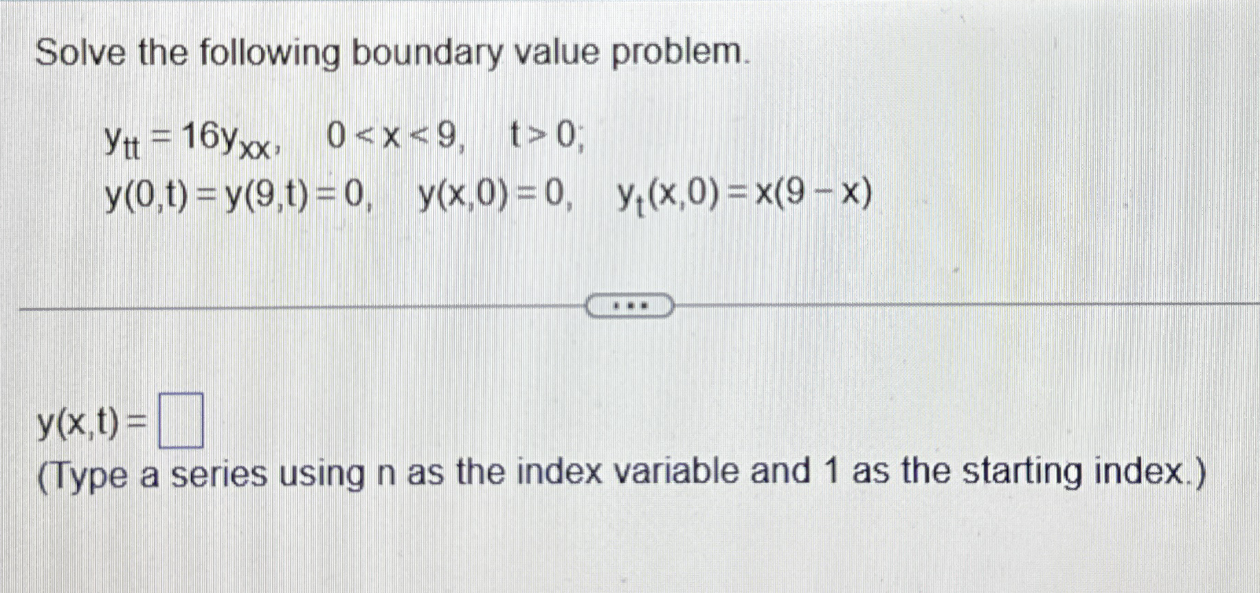 Solved Solve the following boundary value | Chegg.com
