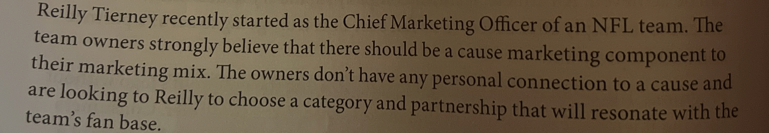 Solved Reilly Tierney recently started as the Chief | Chegg.com