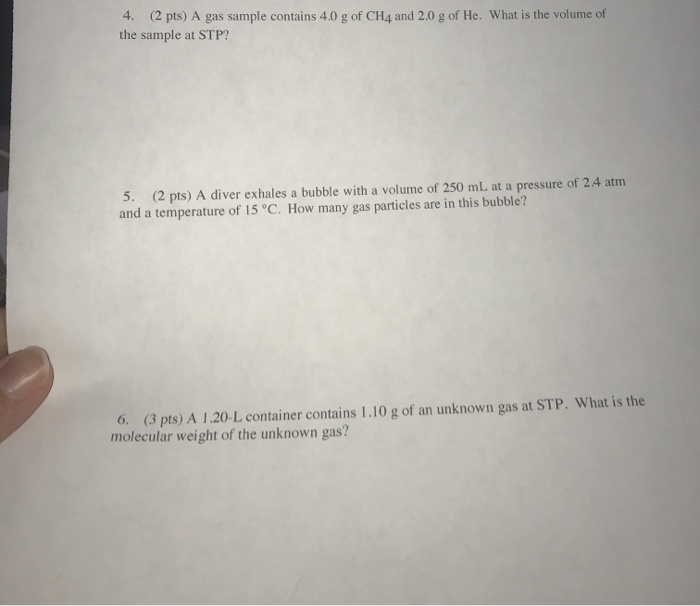 Solved 4. (2 pts) A gas sample contains 4.0 g of CH4 and 2.0 | Chegg.com Solved 4. (2 pts) A gas sample contains 4.0 g of CH4 and 2.0 | Chegg.com