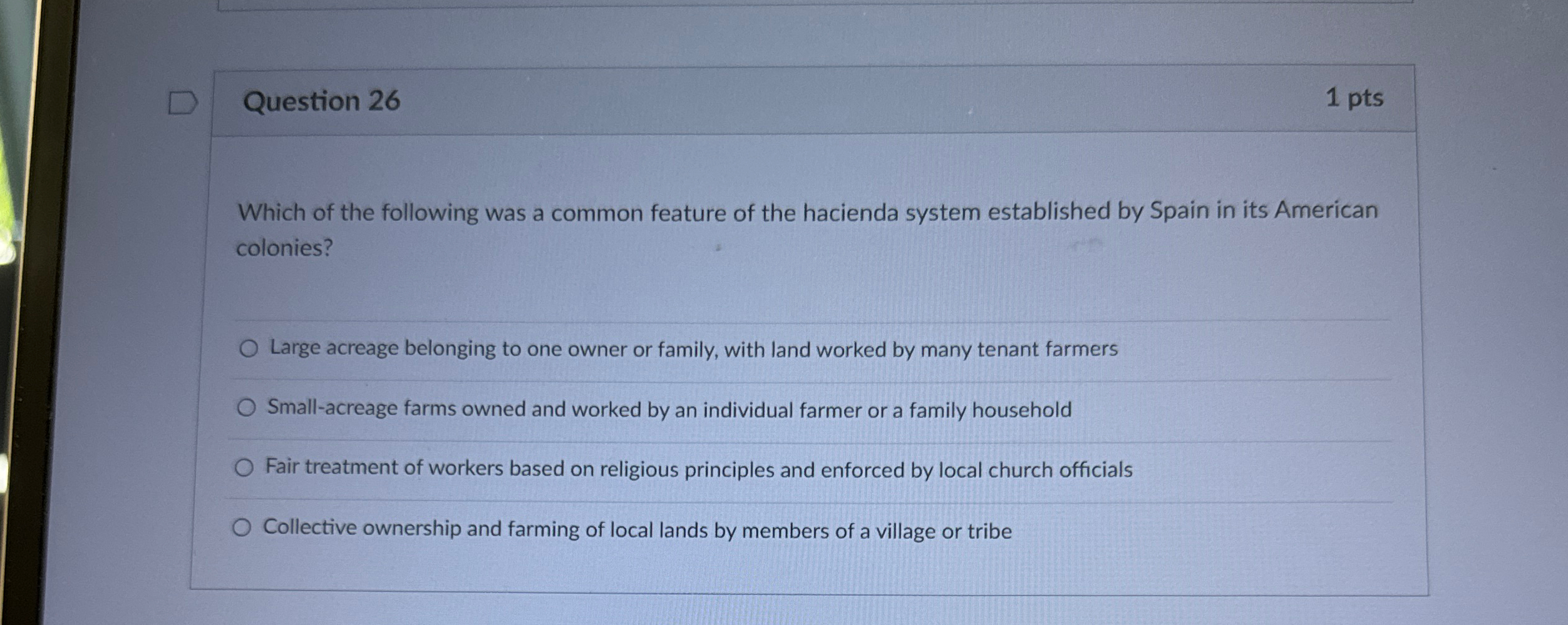 Solved Question 261 ﻿ptsWhich of the following was a common | Chegg.com