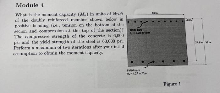 Solved What is the moment capacity (Mn) in units of kip-ft | Chegg.com