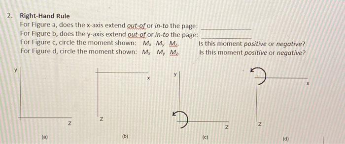 Solved 2. Right-Hand Rule For Figure a, does the x-axis | Chegg.com