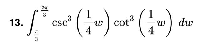 Solved Integrals involving trig functions. Need some help on | Chegg.com