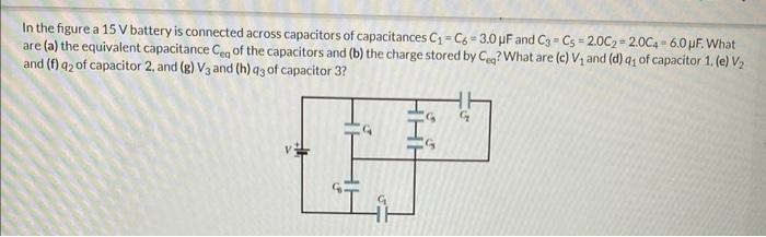 Solved In the figure a 15 V battery is connected across | Chegg.com