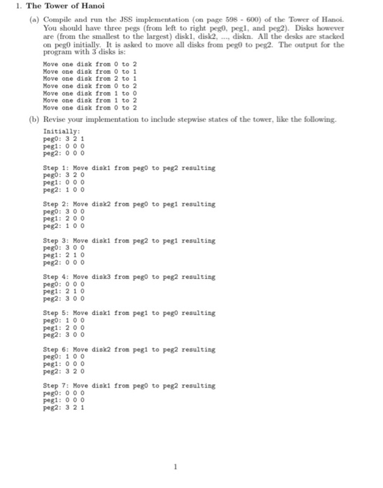 Solved //********* public class Solve Towers // Creates a | Chegg.com
