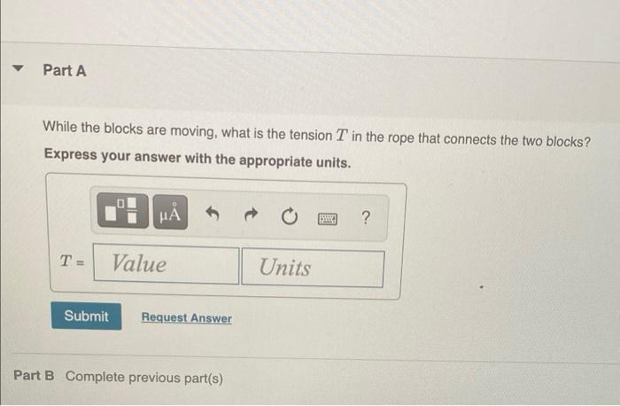 Solved Problem 4.40 Two blocks connected by a light | Chegg.com