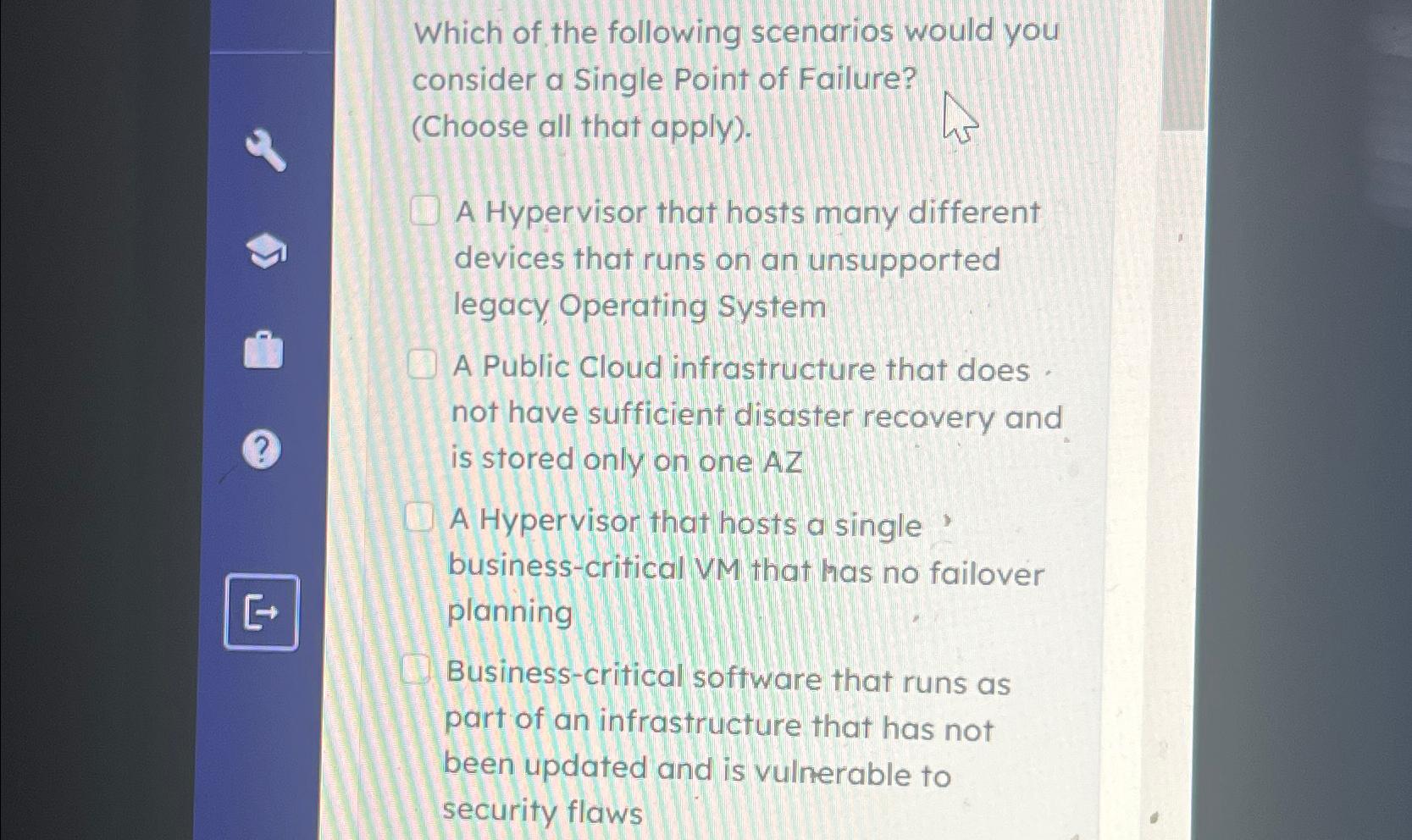Solved Which of the following scenarios would you consider a | Chegg.com