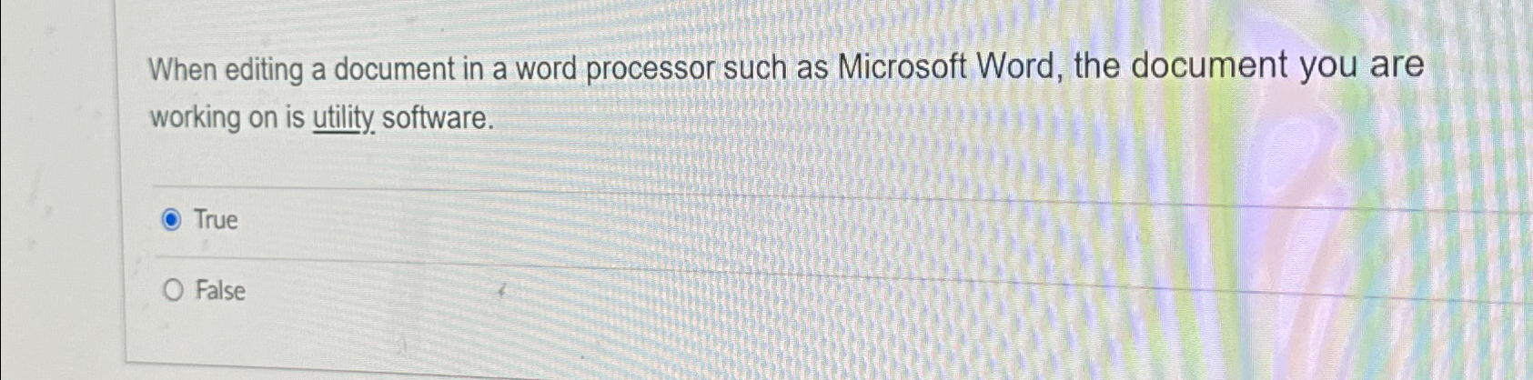 Solved When editing a document in a word processor such as | Chegg.com