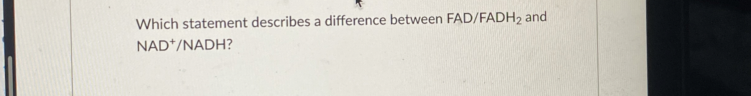 Solved Which statement describes a difference between | Chegg.com