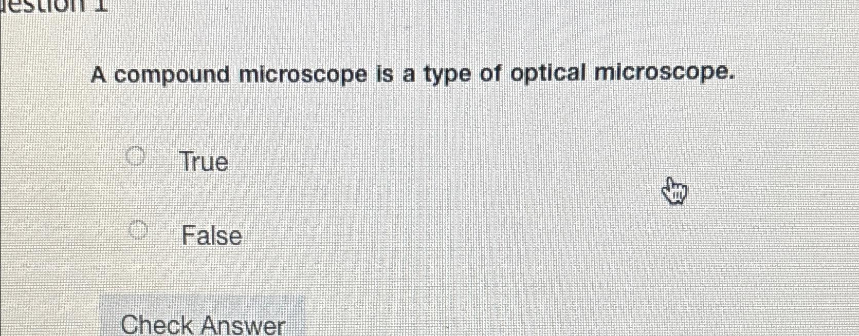 Solved A compound microscope is a type of optical | Chegg.com