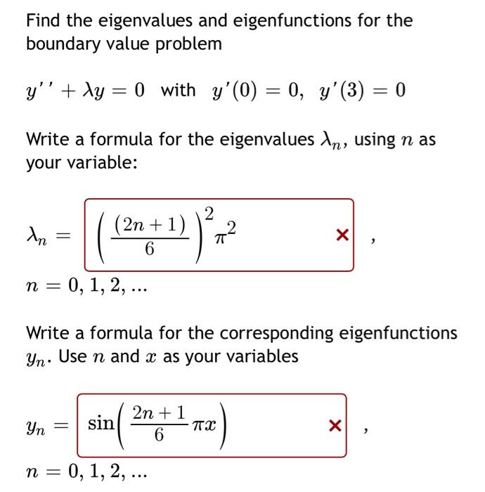 [Solved]: differential equations, boundary value problem inv