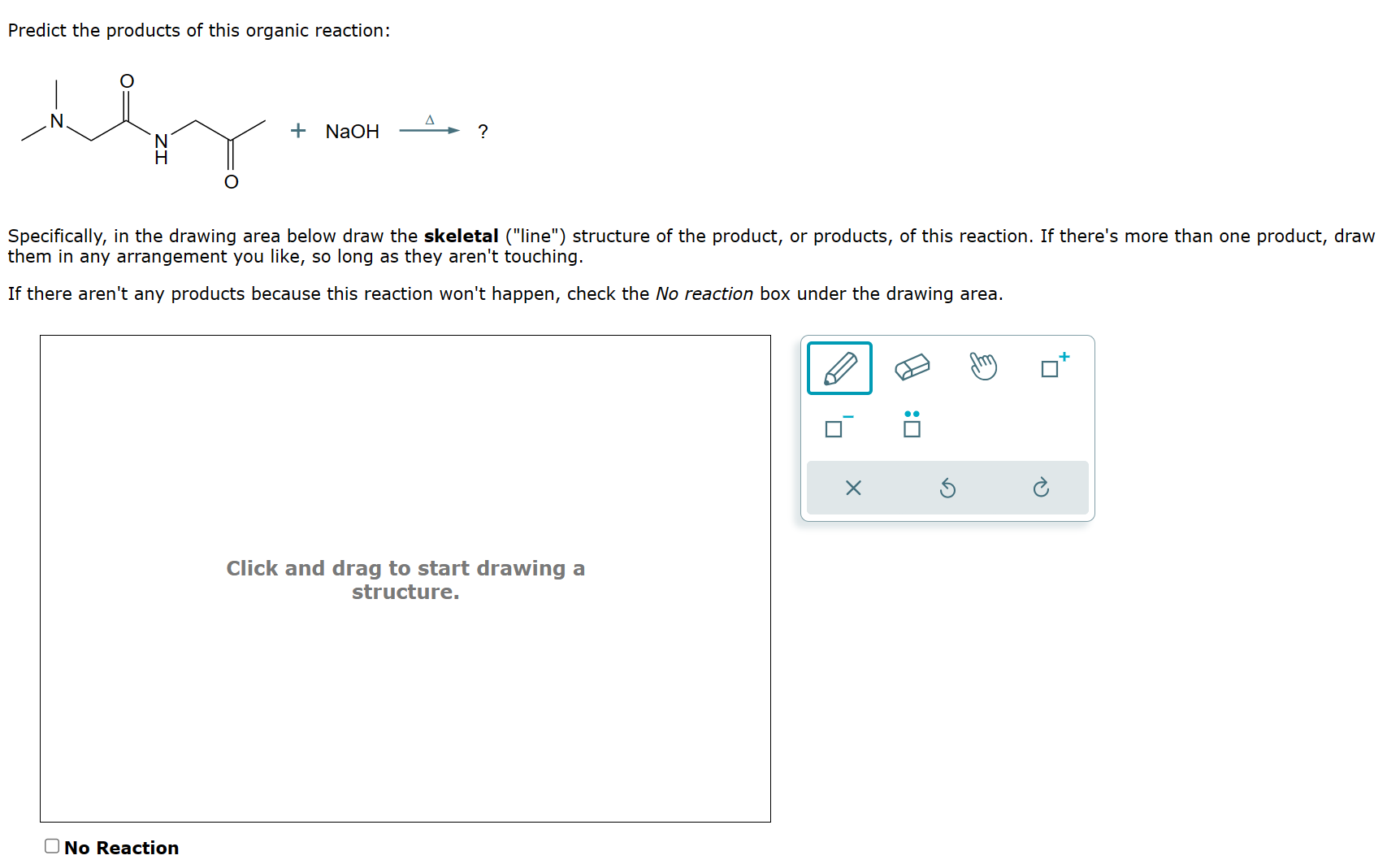 Solved Predict the products of this organic reaction:Predict | Chegg.com