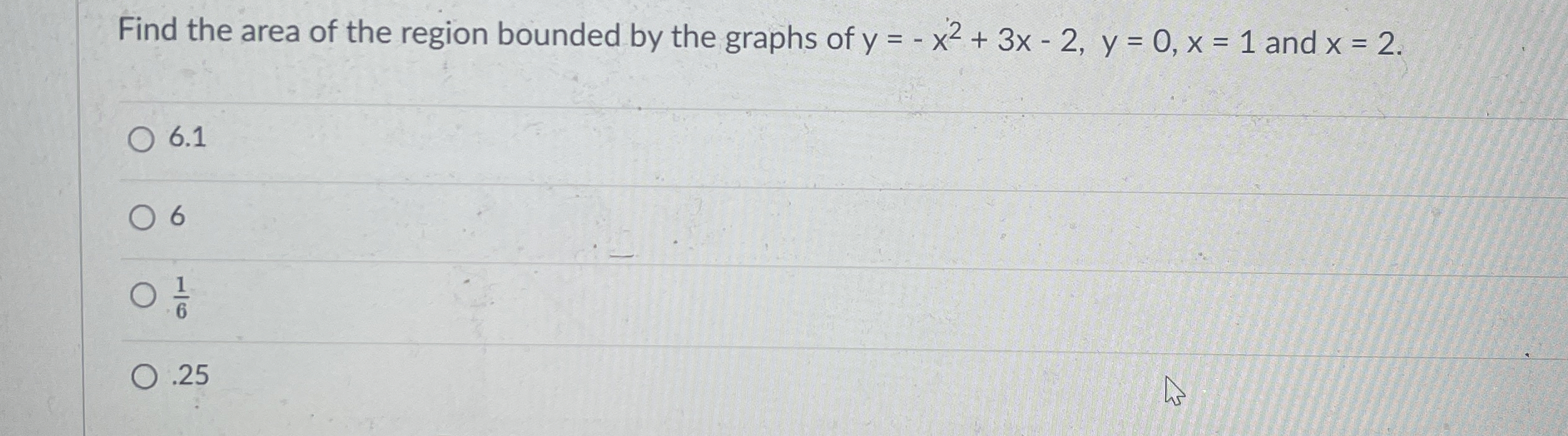 Solved Find the area of the region bounded by the graphs of | Chegg.com