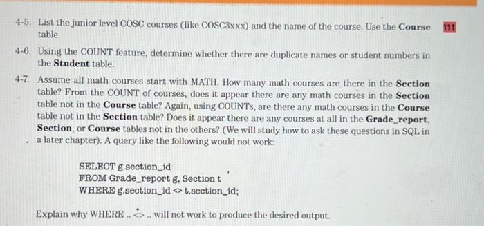 Solved Oracle chapter 4 sqlplusShow what to type to create | Chegg.com