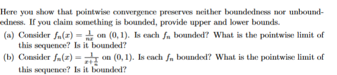 Solved Here you show that pointwise convergence preserves | Chegg.com