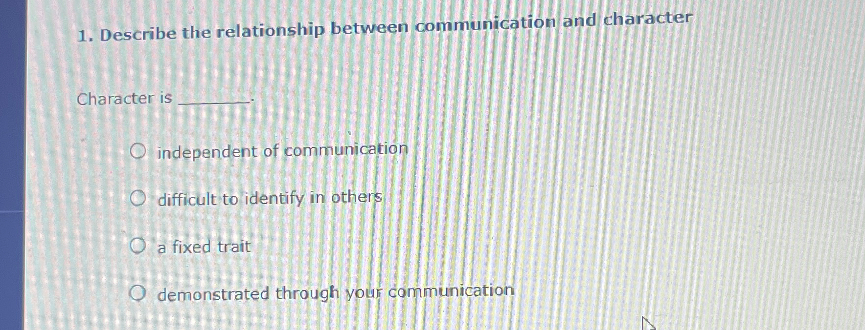 Solved Describe the relationship between communication and | Chegg.com