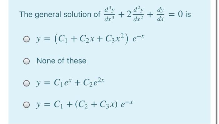 Solved If the root of Auxiliary equation are m1=-1,m2=2 and | Chegg.com