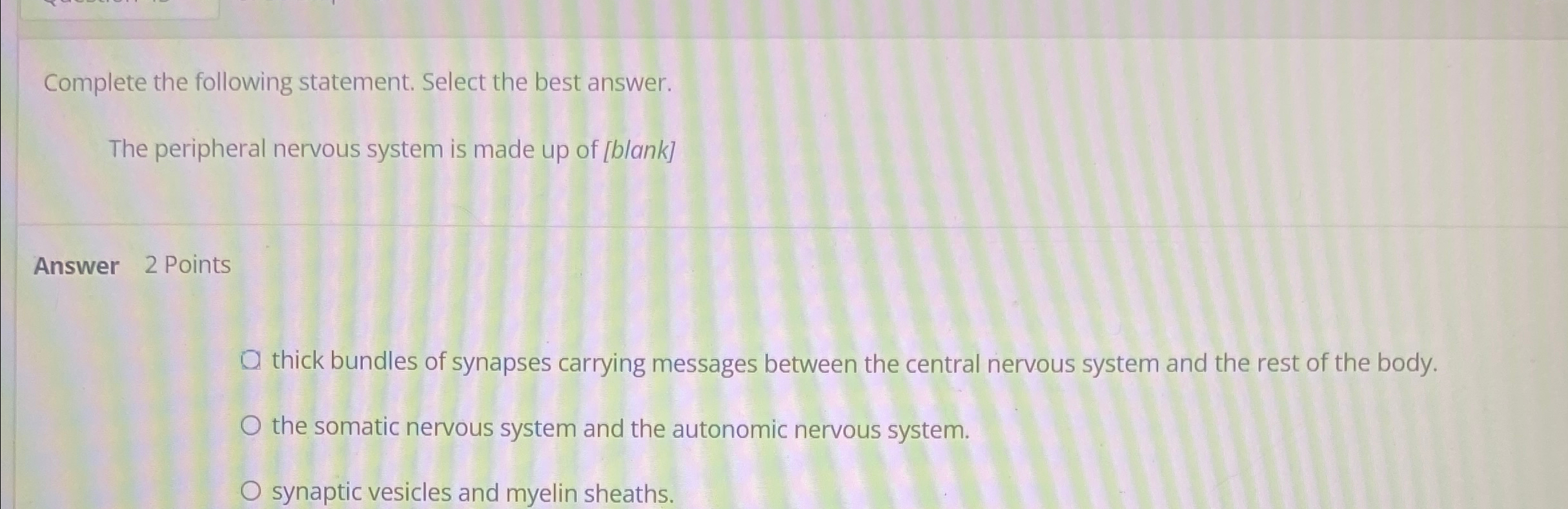 Solved Complete the following statement. Select the best | Chegg.com