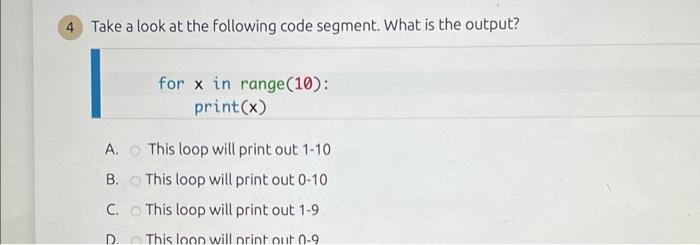 Solved Take a look at the following code segment. What is | Chegg.com