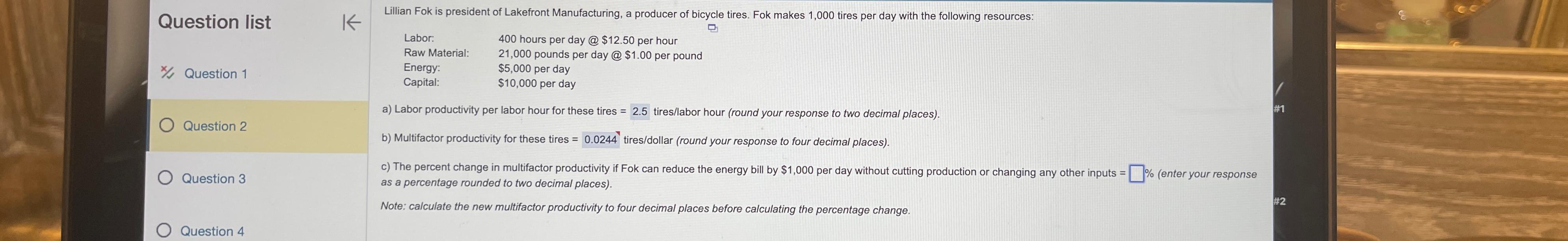 Solved Lillian Fok is president of Lakefront Manufacturing, | Chegg.com