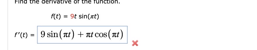 Solved Find the derivative of the | Chegg.com