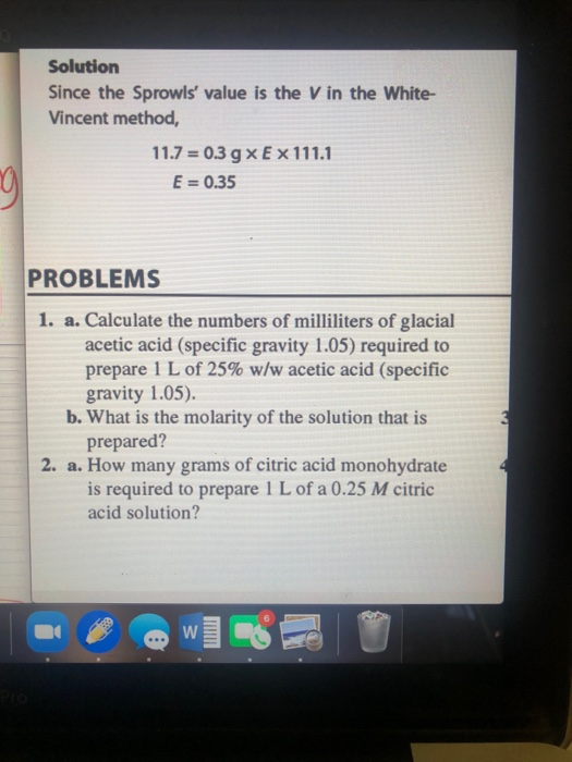 Solved Solution Since the Sprowls' value is the V in the | Chegg.com