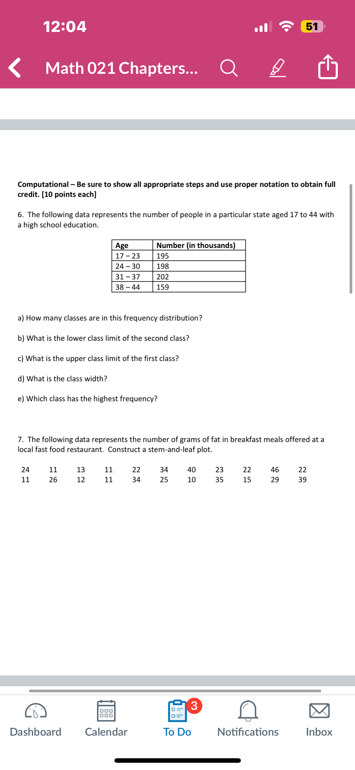 Solved 12:0451Math 021 ﻿Chapters...Computational - ﻿Be sure | Chegg.com