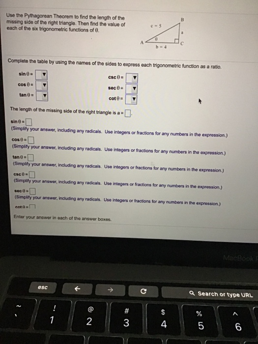 Solved B Use the Pythagorean Theorem to find the length of | Chegg.com