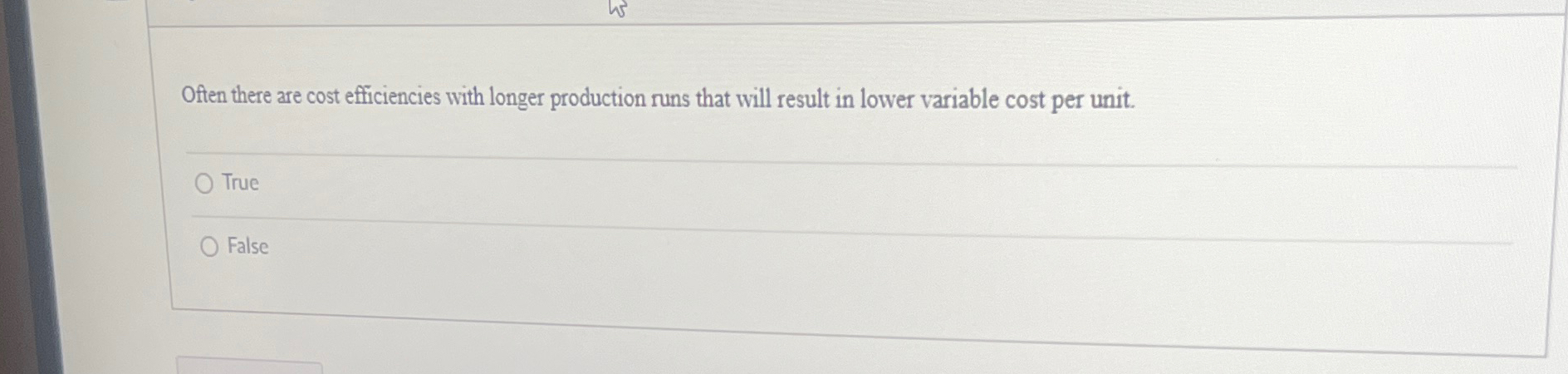 Solved Often there are cost efficiencies with longer | Chegg.com