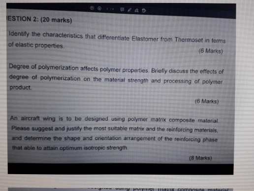 Solved ESTION 2: (20 marks) Identify the characteristics | Chegg.com Solved ESTION 2: (20 marks) Identify the characteristics | Chegg.com