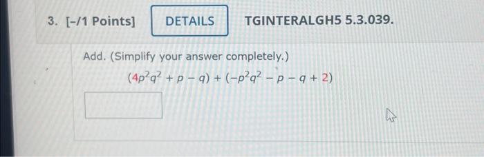 Solved Add. (Simplify your answer completely.) | Chegg.com